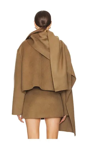 L'academie Milly Wool Jacket - Olive Green