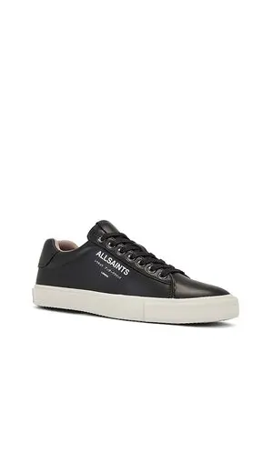 ALLSAINTS Underground Leather Low Top Sneakers - Black
