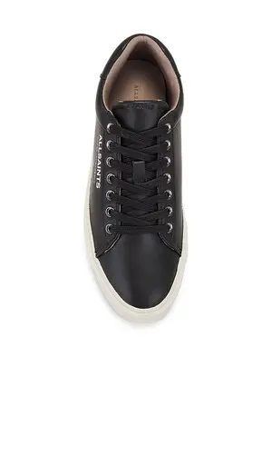 ALLSAINTS Underground Leather Low Top Sneakers - Black