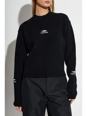 Balenciaga Logo-embroidered Sweater