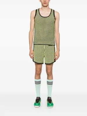 Adidas X Wales Bonner Houndstooth Crochet-knit Vest