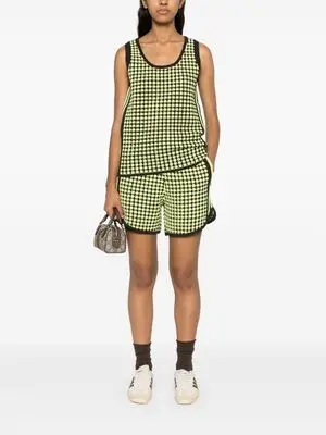 Adidas X Wales Bonner Houndstooth Crochet-knit Vest