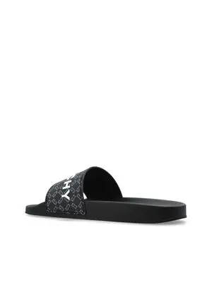 Givenchy Logo-embossed Slides - Black
