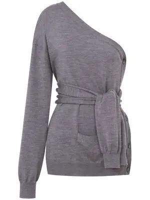 Moschino One-shoulder Sweater - Grey