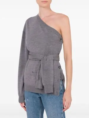 Moschino One-shoulder Sweater - Grey