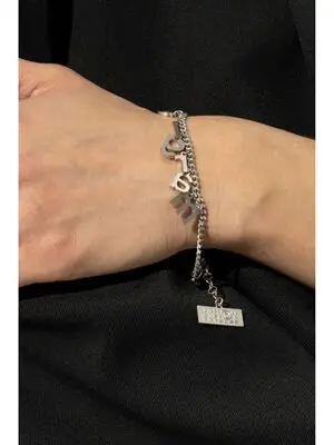 MAISON MARGIELA Logo-charm Bracelet