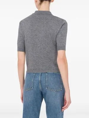 Moschino Embroidered Polo Shirt - Grey