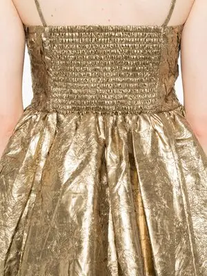 GANNI Pleat-strap Mini Dress