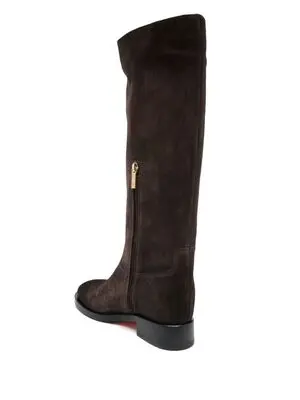 Santoni Suede Knee High Boots