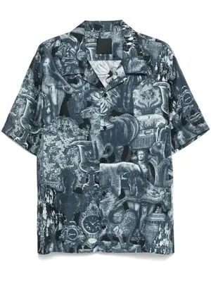 Givenchy Hubert Objects-print Silk Shirt