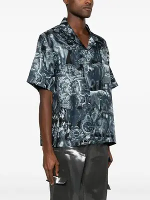 Givenchy Hubert Objects-print Silk Shirt