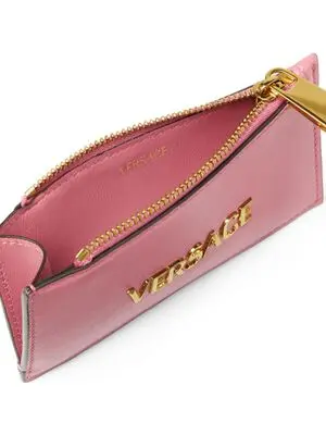 Versace Tag Zip-up Card Holder