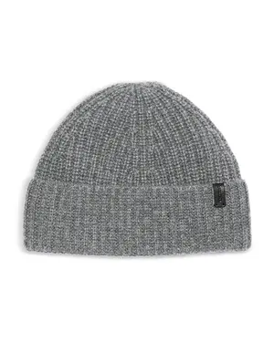 Vince Cashmere Shaker Stitch Knit Hat - Medium Grey