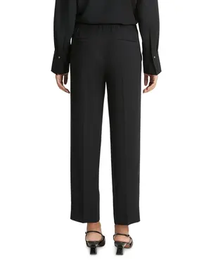 Vince Mid-rise Tapered Trousers - Black