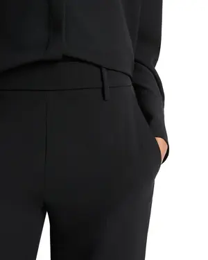 Vince Mid-rise Tapered Trousers - Black