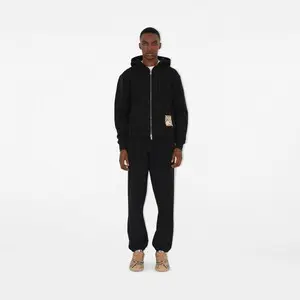Burberry Check Label Cotton Jogging Pants