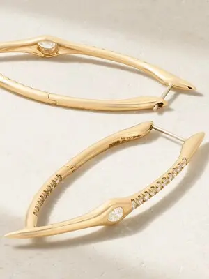 UNIFORM OBJECT Axle 18-karat Diamond Earrings