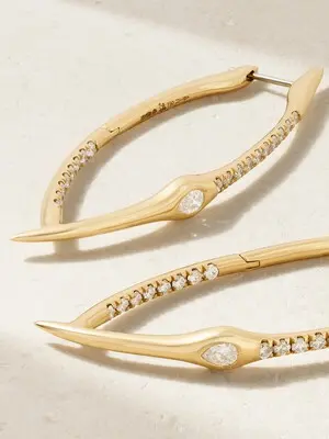 UNIFORM OBJECT Axle 18-karat Diamond Earrings