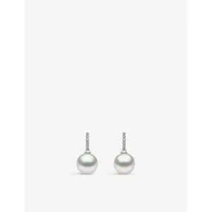 Yoko London 18ct White-gold, Freshwater Pearl And Diamond Earrings - White Gold