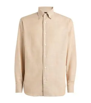Brioni Cotton Shirt Nude