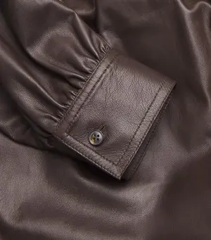 YVES SALOMON Leather Blouse