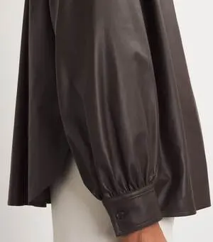 YVES SALOMON Leather Blouse