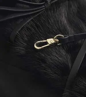 YVES SALOMON Mink Fur And Leather Mittens
