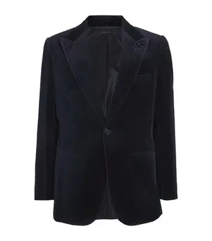 Brioni Velvet Single-breasted Blazer
