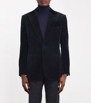 Brioni Velvet Single-breasted Blazer