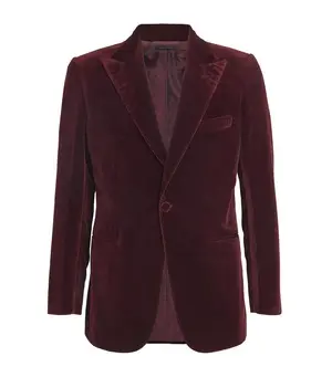 Brioni Velvet Single-breasted Blazer