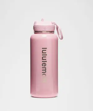 Lululemon Back To Life Sport Bottle 32oz Straw Lid