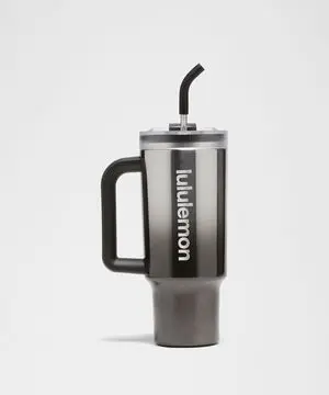 Lululemon Insulated Tumbler 40oz Gunmetal/silver/black