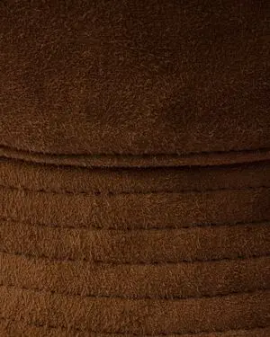 Prada Suede Bucket Hat - Cocoa Brown