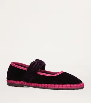 FLABELUS Velvet Mafalda Espadrilles - Purple
