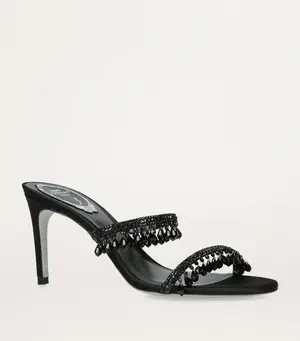 Rene Caovilla Embellished Chandelier Heeled Mules