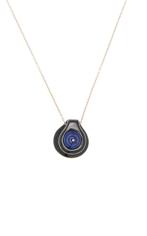 TEN THOUSAND THINGS 10k Yellow Gold Chalcedony, Lapis Necklace