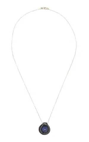 TEN THOUSAND THINGS 10k Yellow Gold Chalcedony, Lapis Necklace
