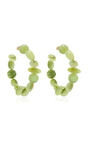 Cult Gaia Akira Beaded Hoop Earrings