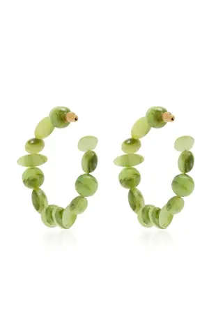 Cult Gaia Akira Beaded Hoop Earrings