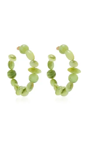 Cult Gaia Akira Beaded Hoop Earrings