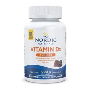 NORDIC NATURALS Vitamin D3 Gummies Wild Berry Flavor 60 Gummies - One-color