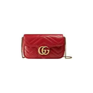 Gucci Gg Marmont Super Mini Bag - Red