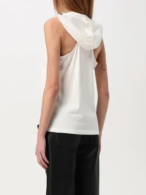 COURREGES Sleeveless Top With Hood - White