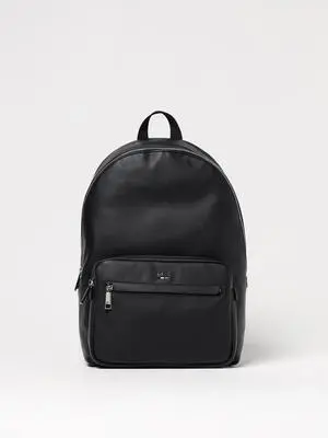 BOSS BOSS Leather Backpack Black