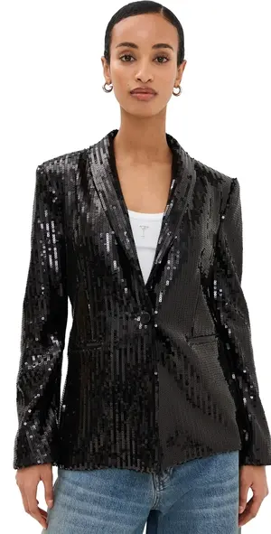 Susana Monaco Square Sequin Blazer