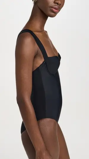 Simkhai Kyle Bustier Piece - Black