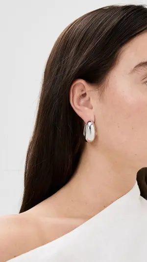 Shashi Cameron Hoop Earrings - Silver