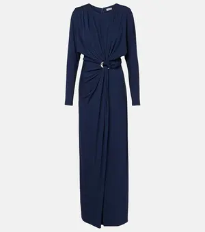 Simkhai Maisie Gathered Maxi Dress - Blue