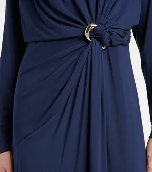 Simkhai Maisie Gathered Maxi Dress - Blue