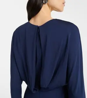Simkhai Maisie Gathered Maxi Dress - Blue